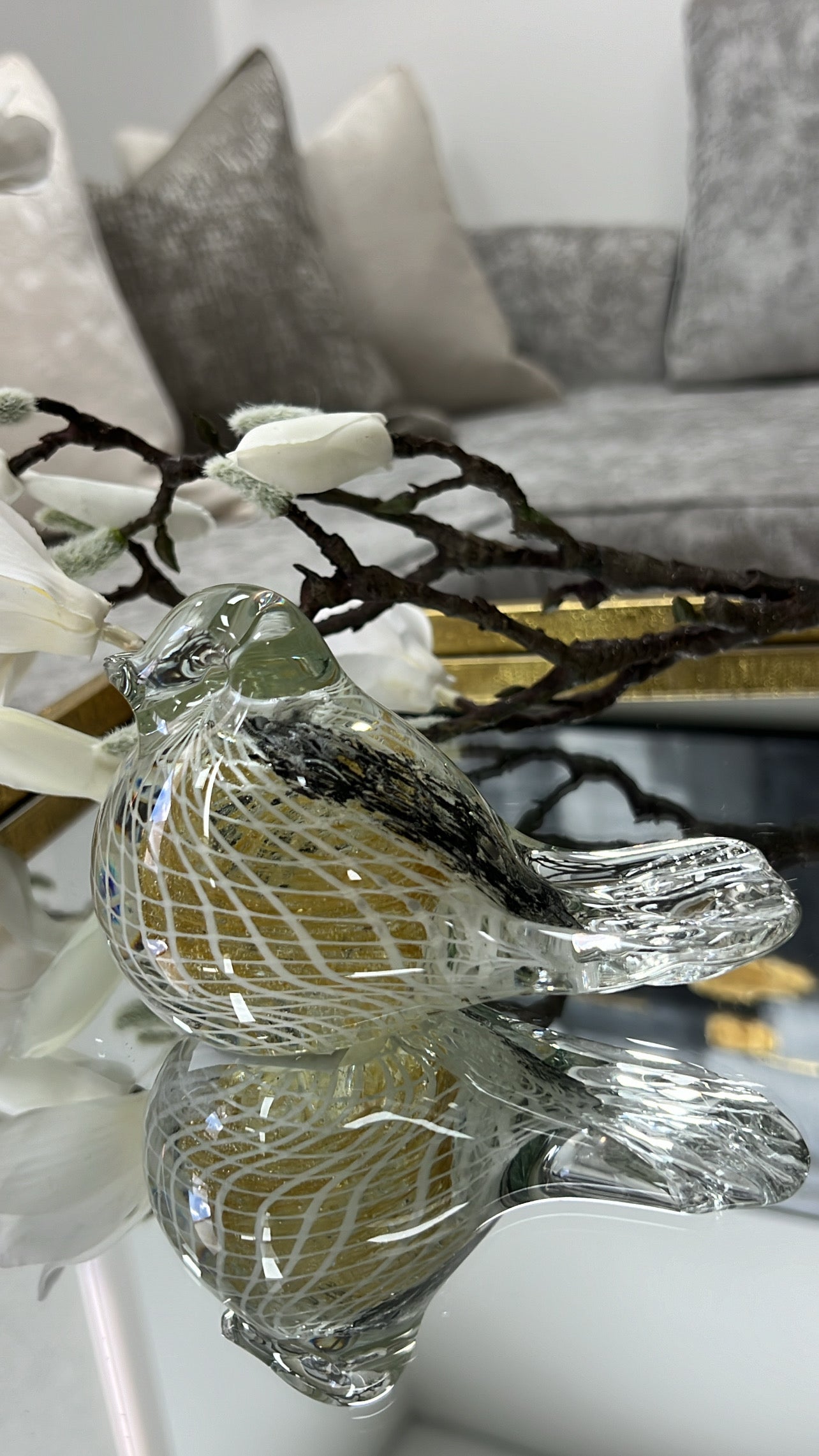 Hyde birdy clear and gold | Luscious Homewares