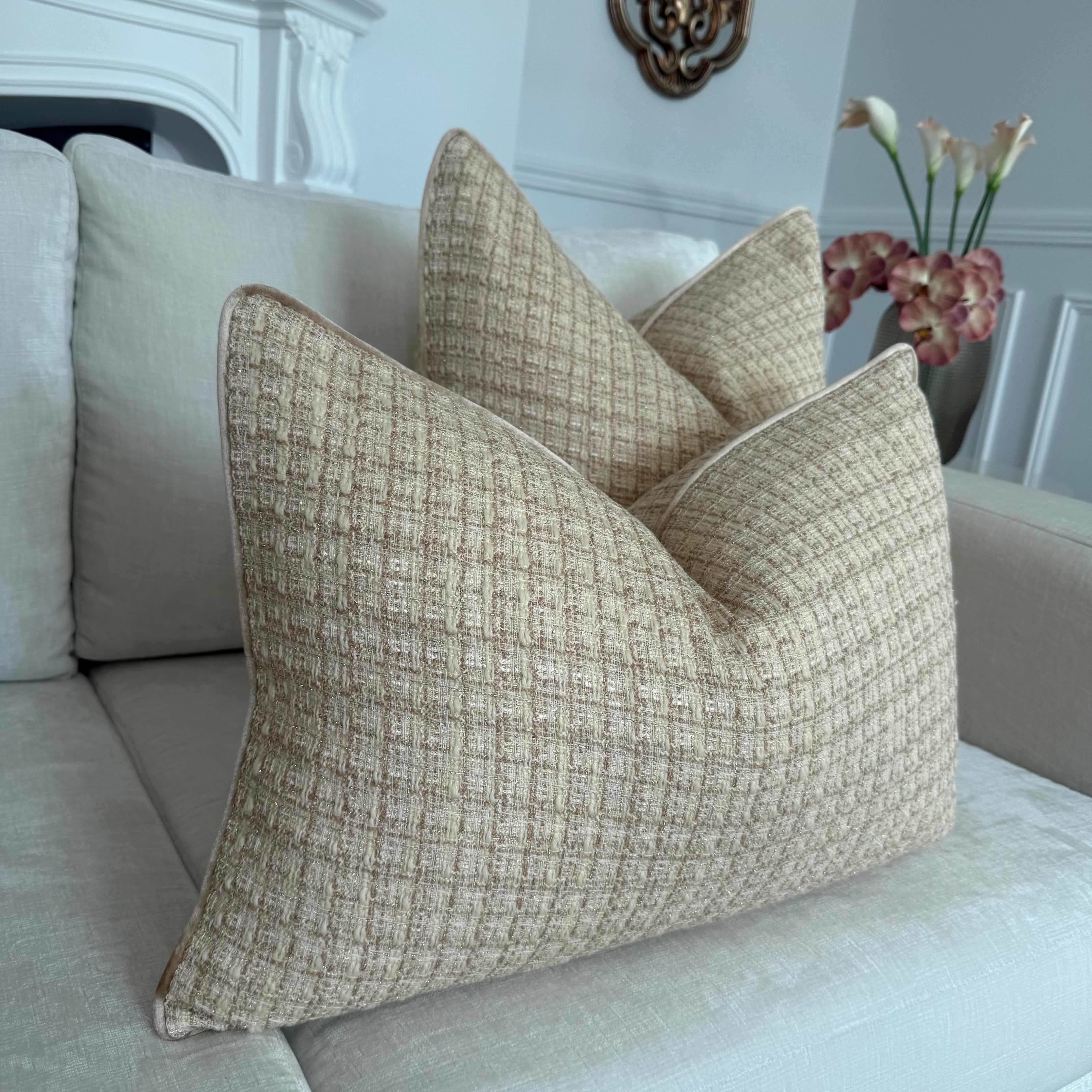 Amara Tweed cushion– Luscious Homewares