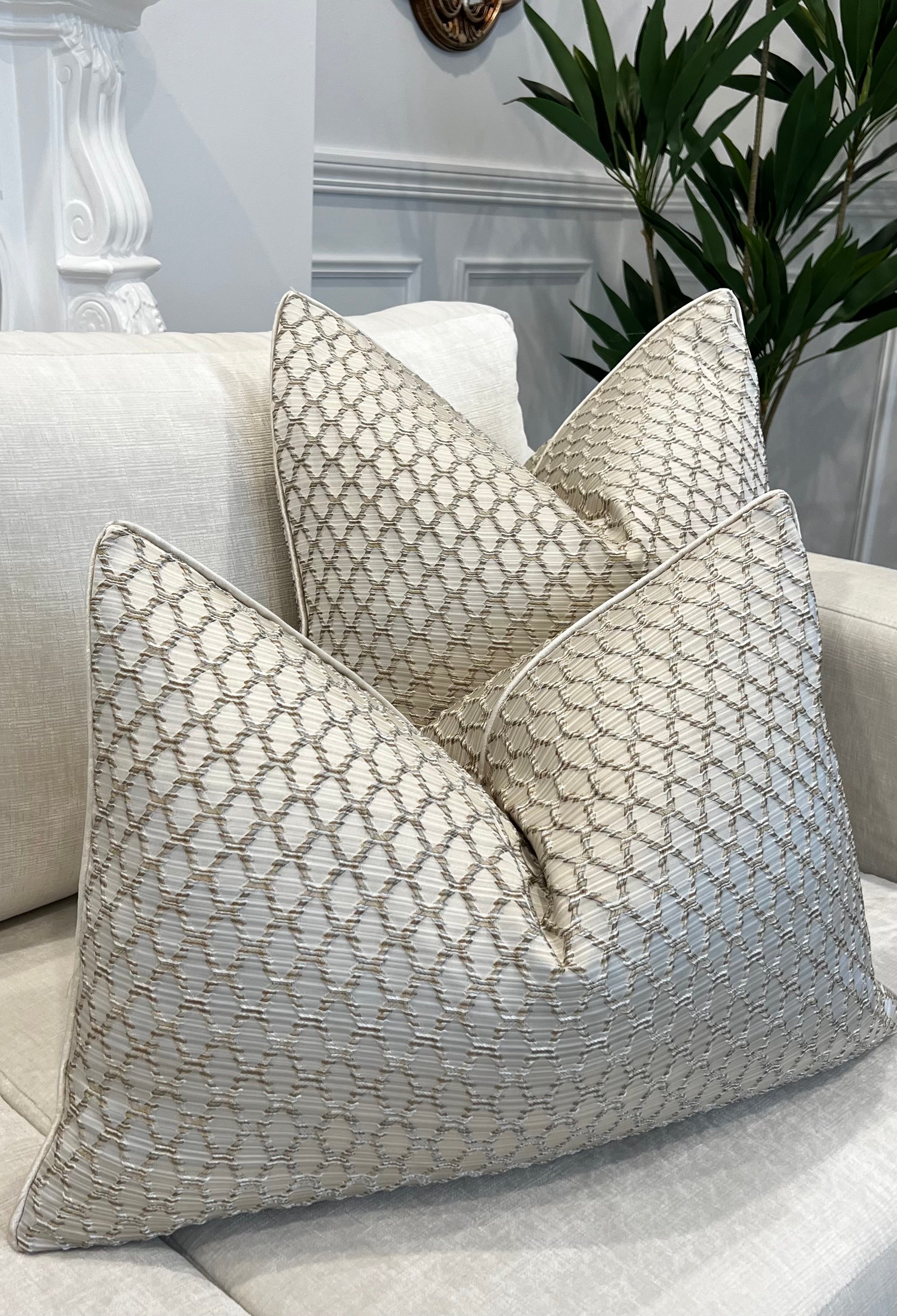 Milana ivory cushion– Luscious Homewares