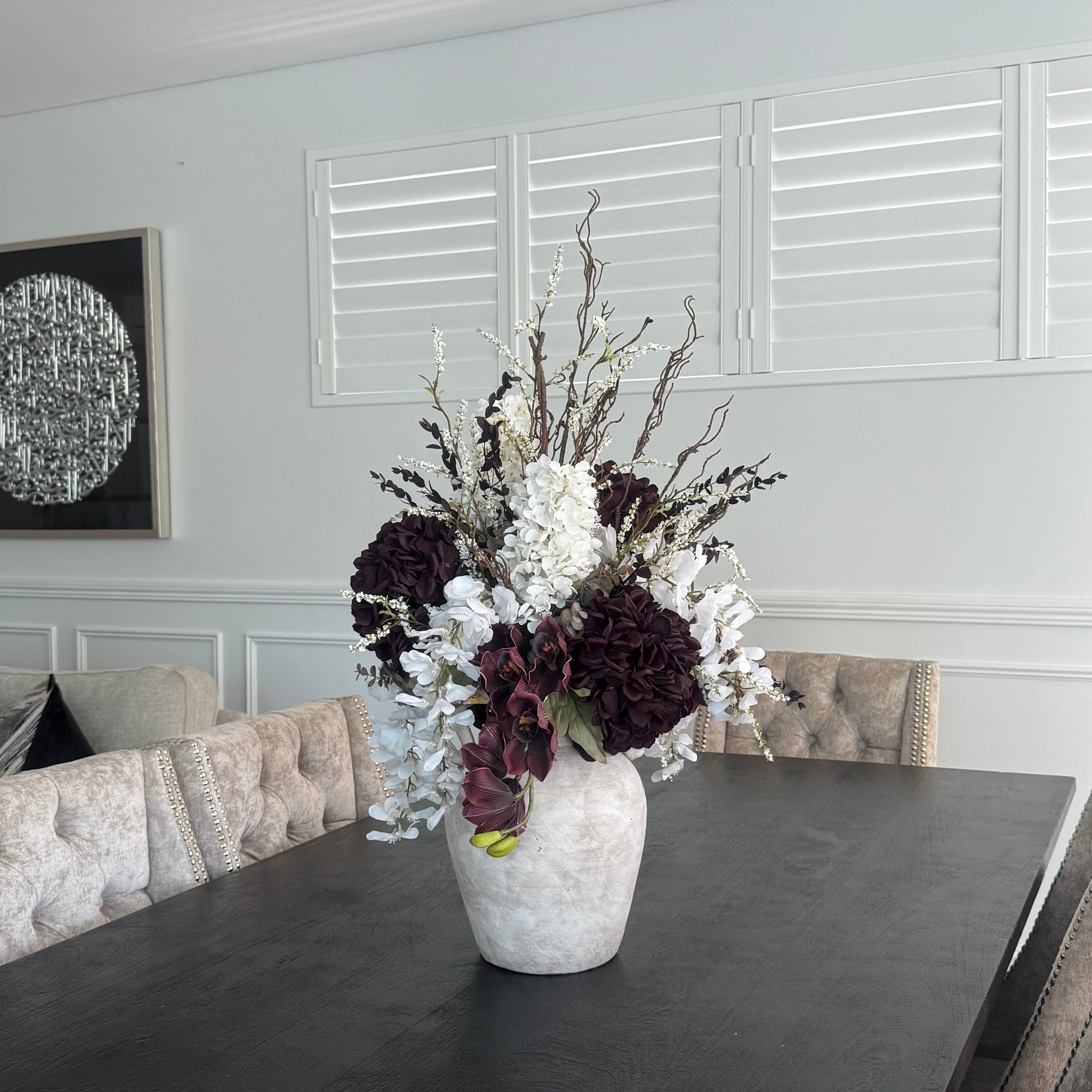 Raspberry bloom flower Arrangement | Luscious Homewares