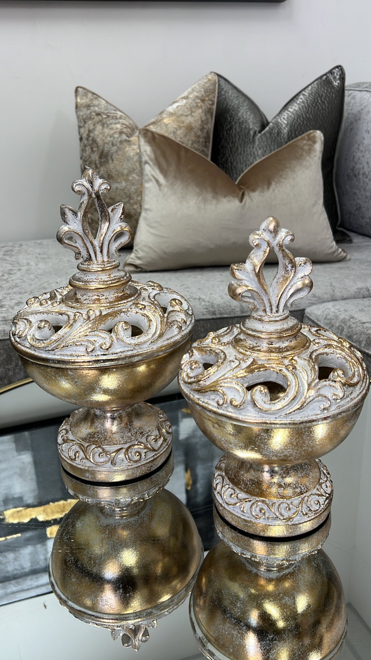 Victorian champagne jars– Luscious Homewares